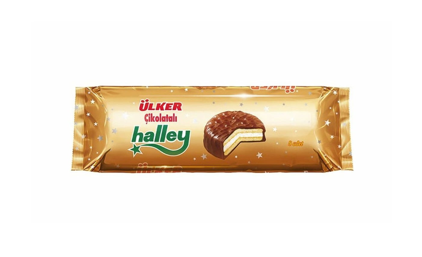 Ulker Halley Coated Sandwich Biscuit 8x30grx12 – Atlas Food