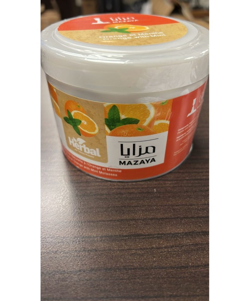 Mazaya Herbal Molasses 250g – Orange Mint – Atlas Food